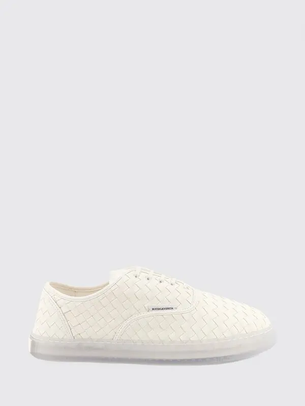 Bottega Veneta Serena Sneakers In Woven Lamb Nappa With A Rubber Sole - White