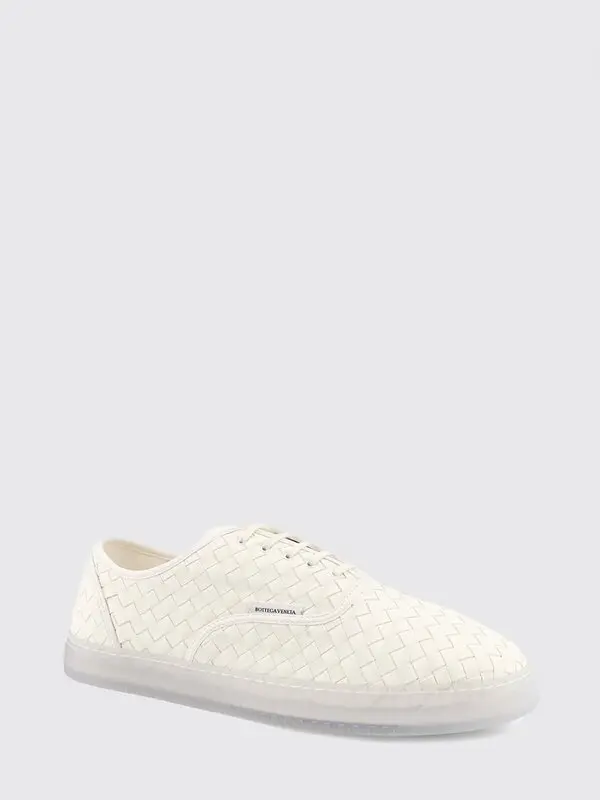 Bottega Veneta Serena Sneakers In Woven Lamb Nappa With A Rubber Sole - White