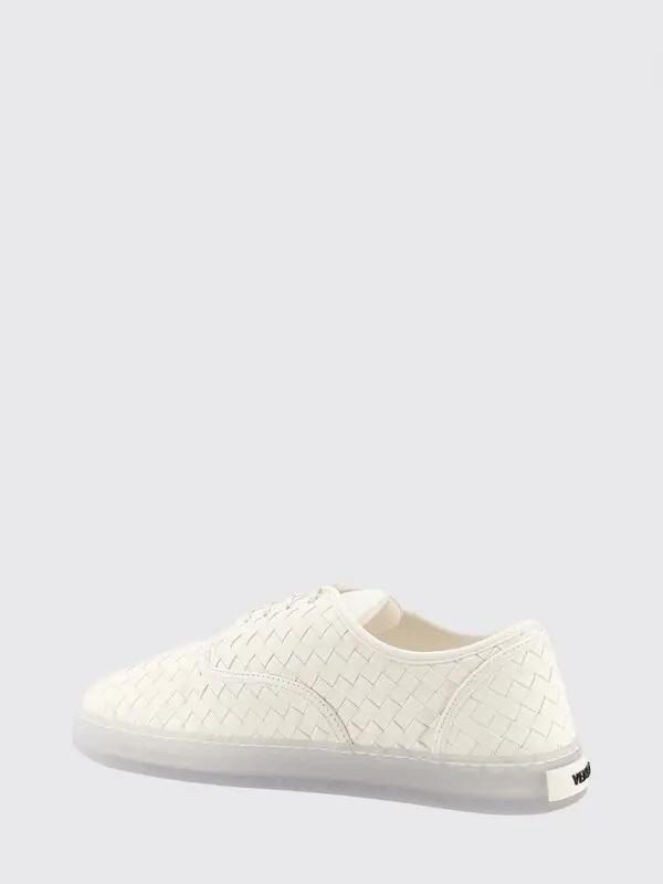 Bottega Veneta Serena Sneakers In Woven Lamb Nappa With A Rubber Sole - White