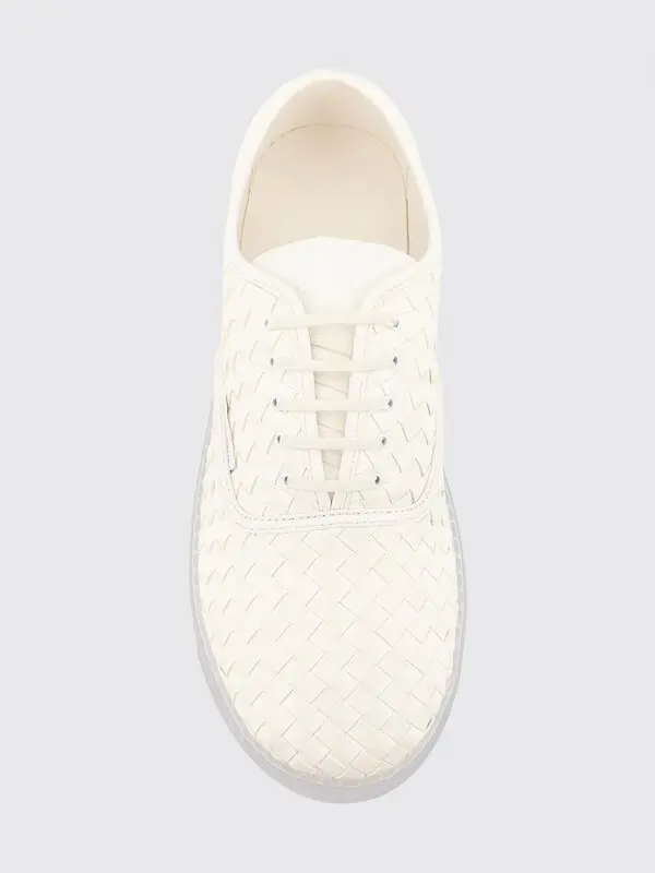 Bottega Veneta Serena Sneakers In Woven Lamb Nappa With A Rubber Sole - White