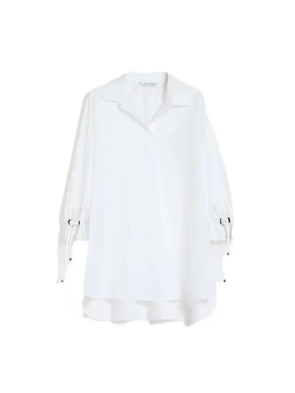 Max Mara Cotton Poplin Blouse Optic