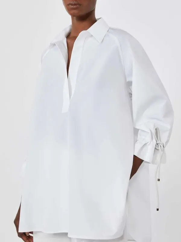 Max Mara Cotton Poplin Blouse Optic