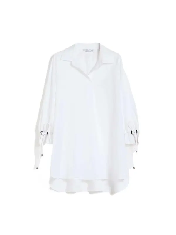 Max Mara Cotton Poplin Blouse Optic - White