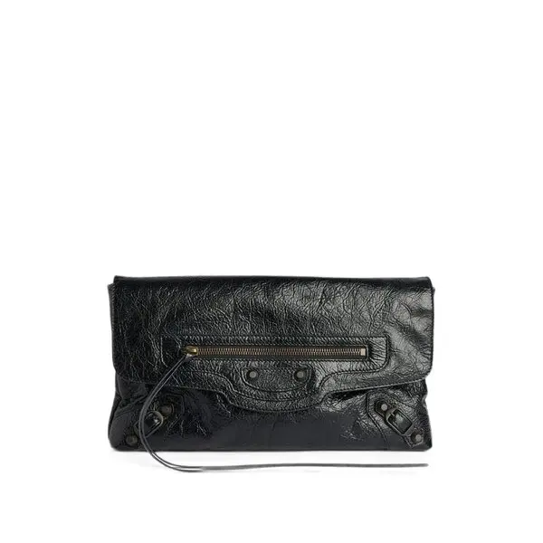 Balenciaga Lambskin Clutch - Black