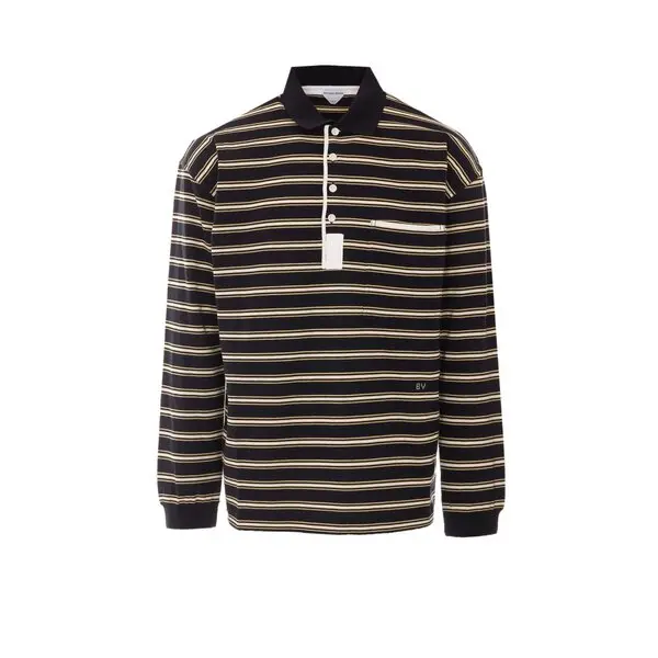 Bottega Veneta Logo Long Sleeves Polo