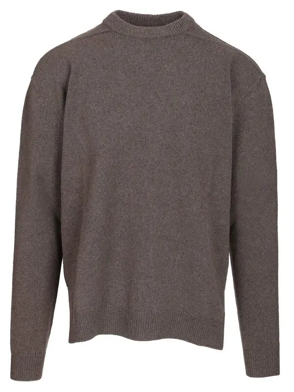 Rick Owens Cashmere And Wool Blend Crew Neck Sweater - Cream