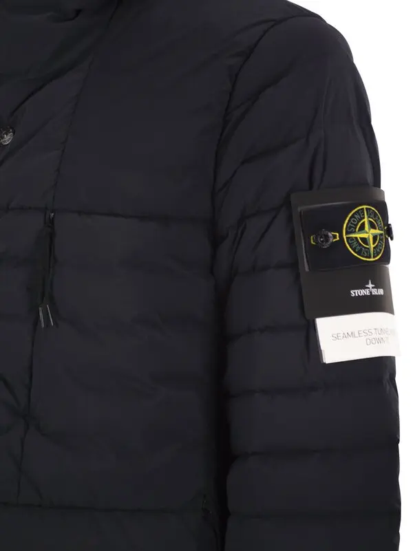 Stone Island Seamless Tunnel Down-tc Stretch Hooded Down Jacket