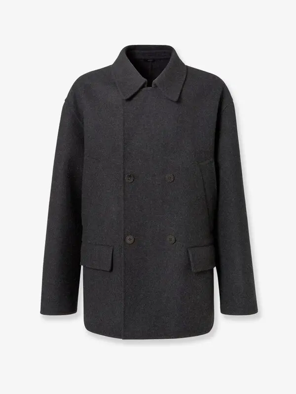 Fendi Double-breasted Wool Felt Peacoat - Multicolor