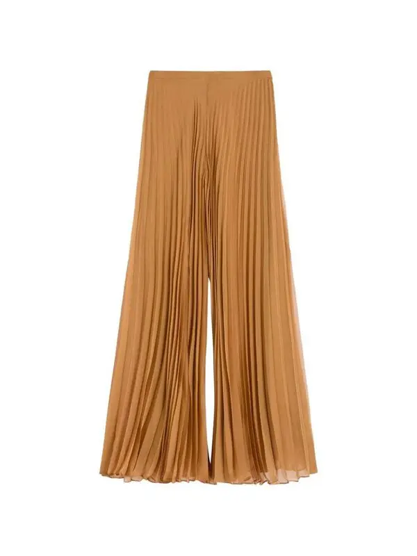 Max Mara Pleated Trousers - Brown