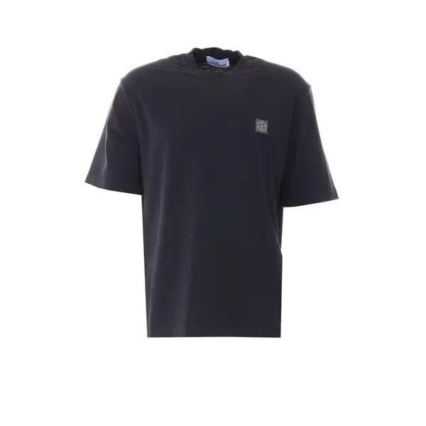 Stone Island Compass Patch Logo T-shirt - Blue