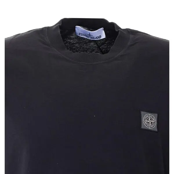 Stone Island Compass Patch Logo T-shirt - Blue