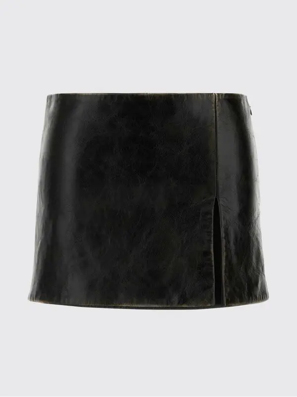 Miu Miu Leather Mini Skirt