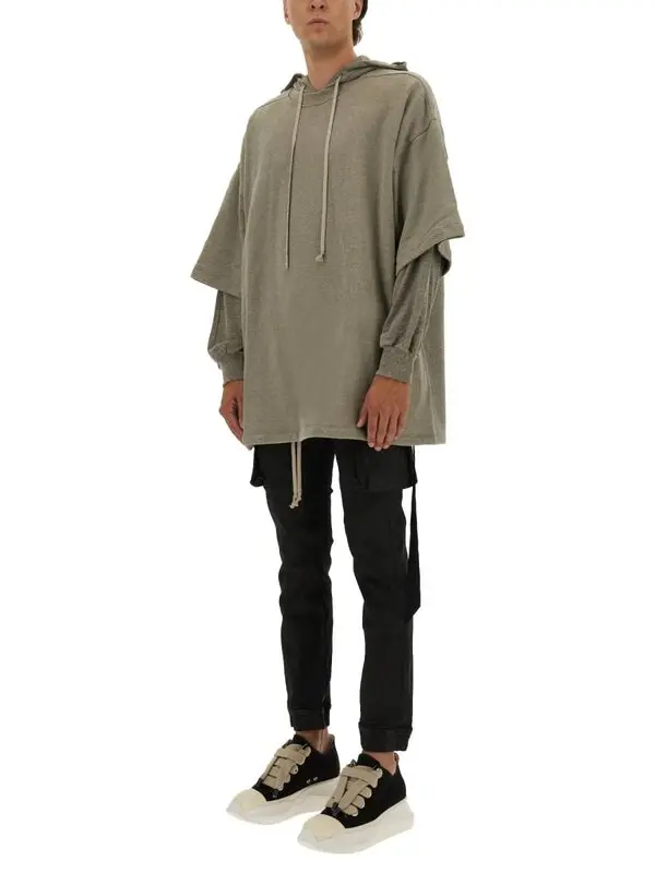 Rick Owens Tommy Hustler Hoodie - Gray