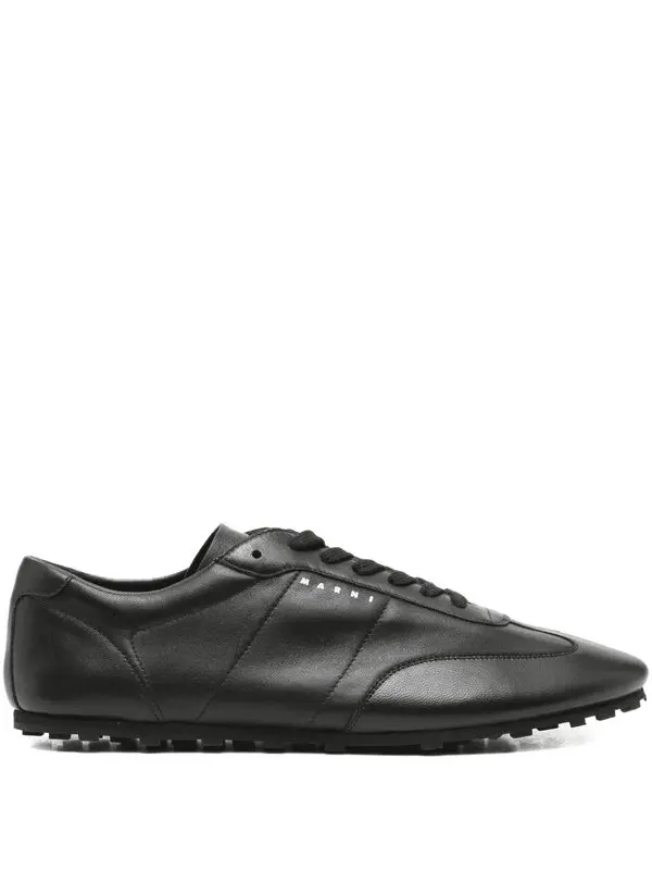 Marni Leather Sneakers - Black
