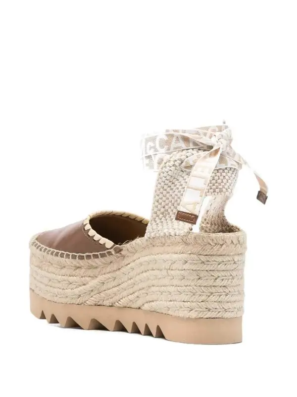 Stella McCartney Gaia Women`s Wedge Sandal With Back Strap