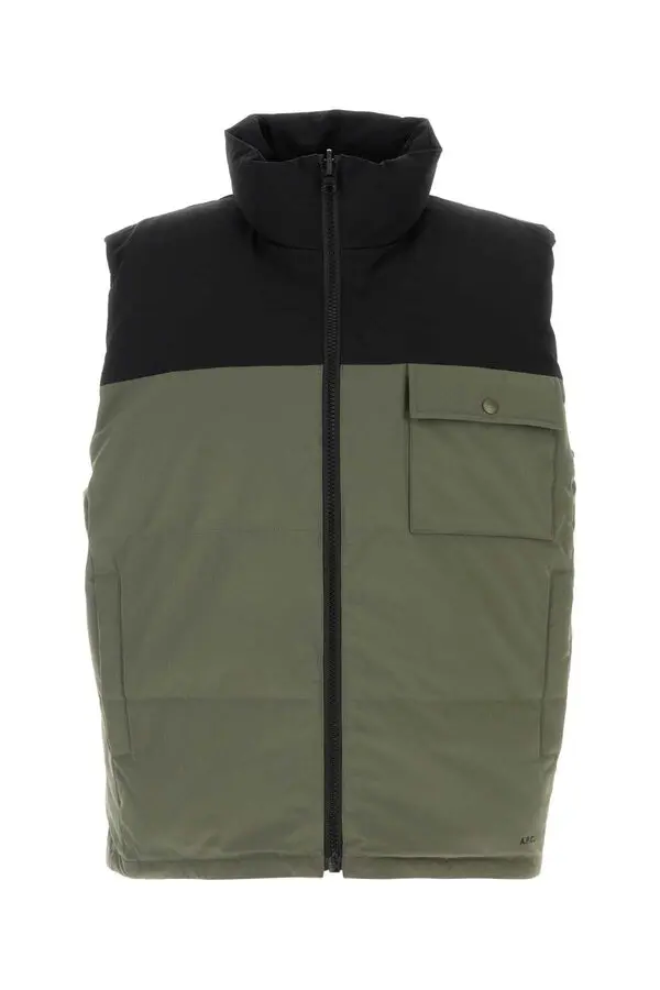A.p.c. Two-tone Stretch Polyester Doudoune Padded Jacket
