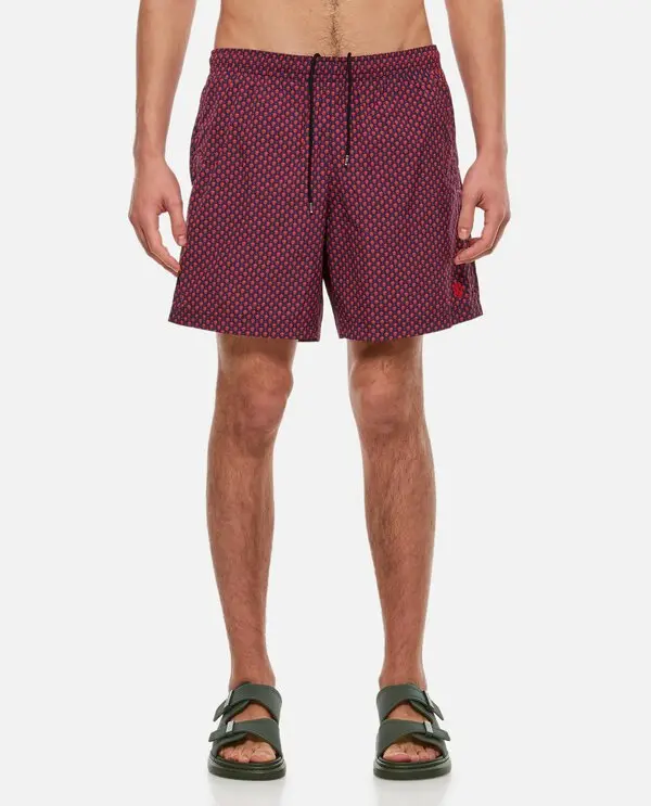 Alexander McQueen Dots Skull Swimshorts - Multicolor