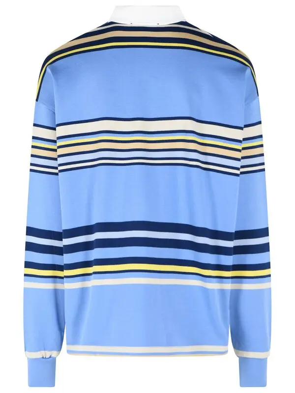 Amiri Striped' Cotton Polo Shirt