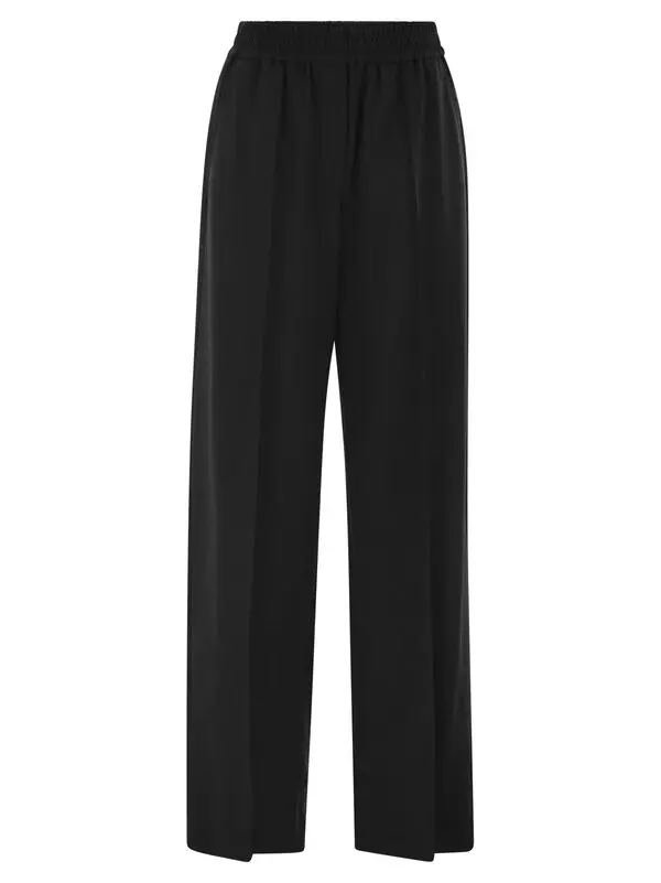 Brunello Cucinelli Stretch Virgin Wool Fluid Trousers
