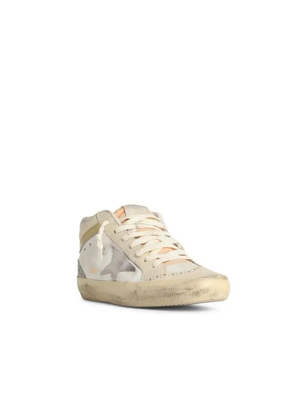GOLDEN GOOSE Mid Star Double Quarter Pele Sneakers
