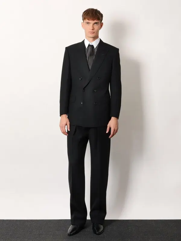 TOM FORD Microfantasy Cotton Shirt