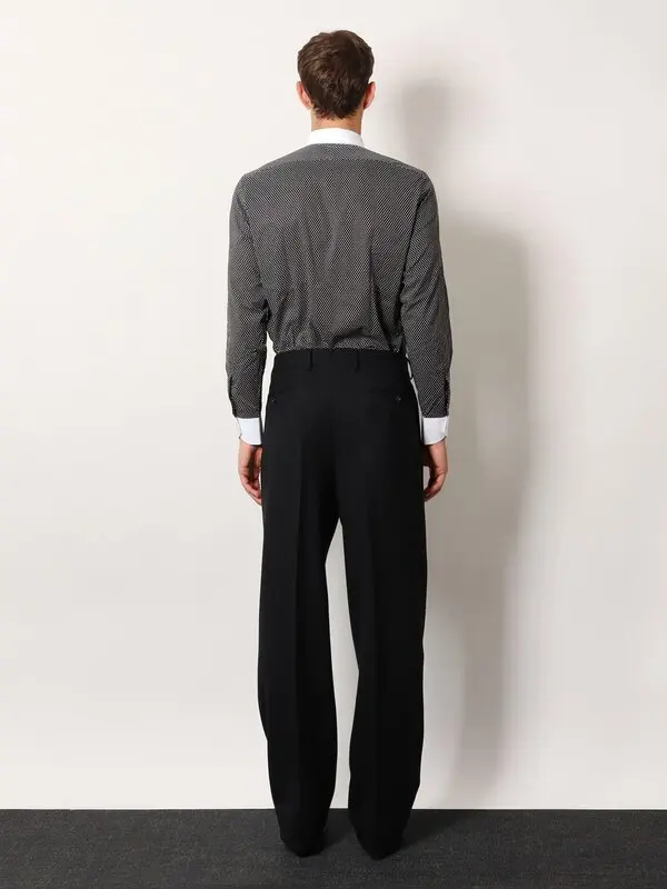 TOM FORD Microfantasy Cotton Shirt
