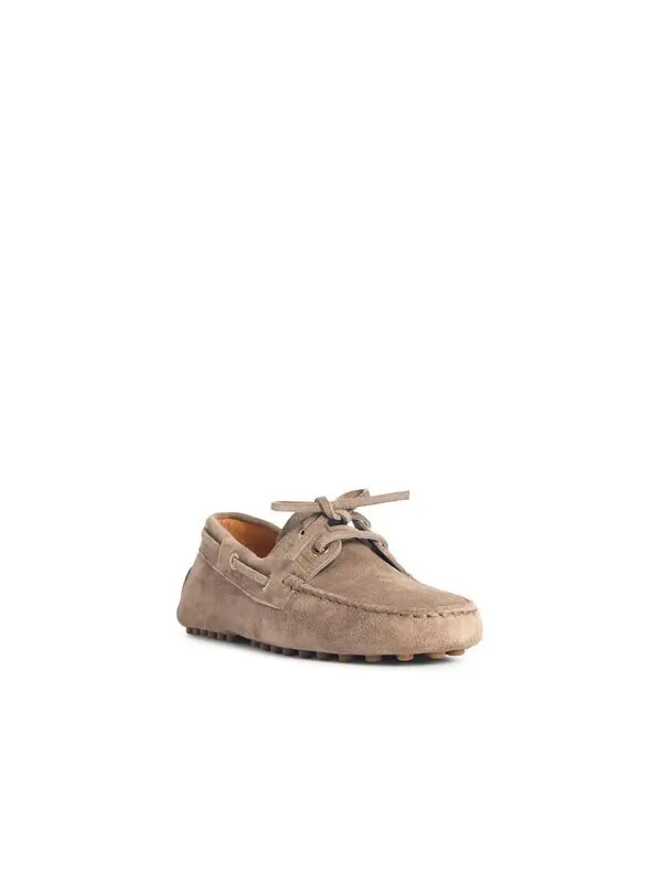TOD'S Gommino' Boat Loafers In Suede - Brown