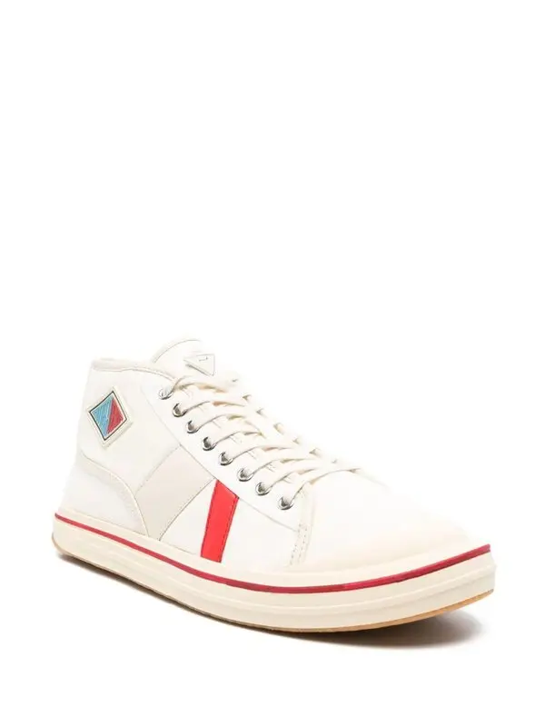 Bottega Veneta Eliot Mid-top Canvas Sneakers - White