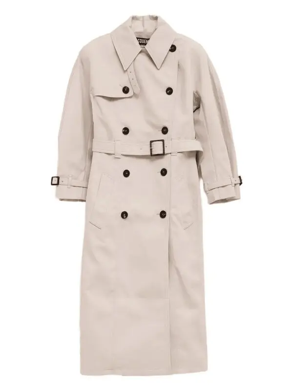 Jacquemus Double-breasted Trench Coat With Belt