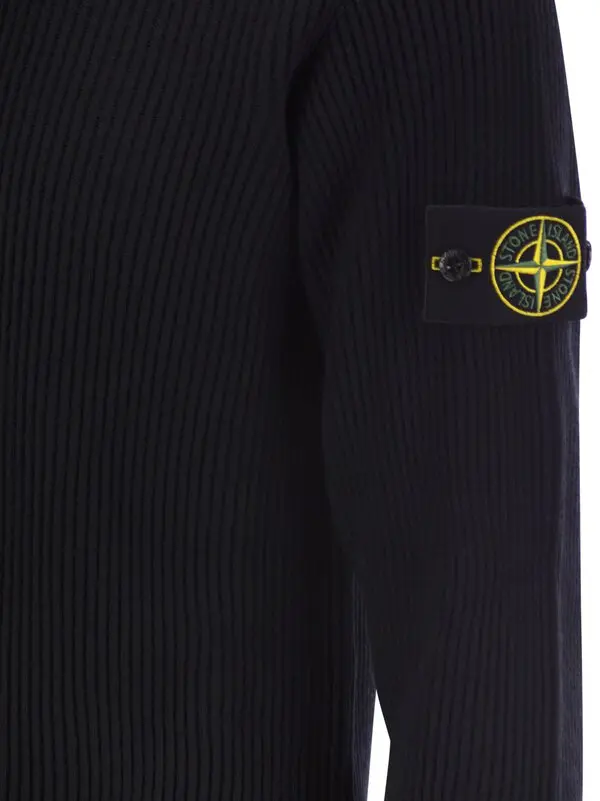 Stone Island Crew-neck Jumper With Ribbed Edges
