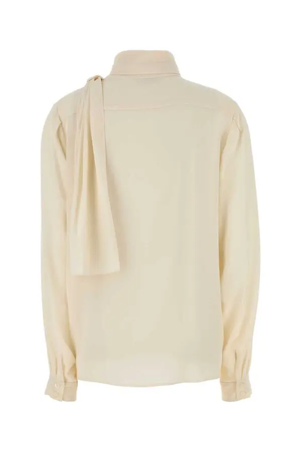 Prada Ivory Silk Shirt
