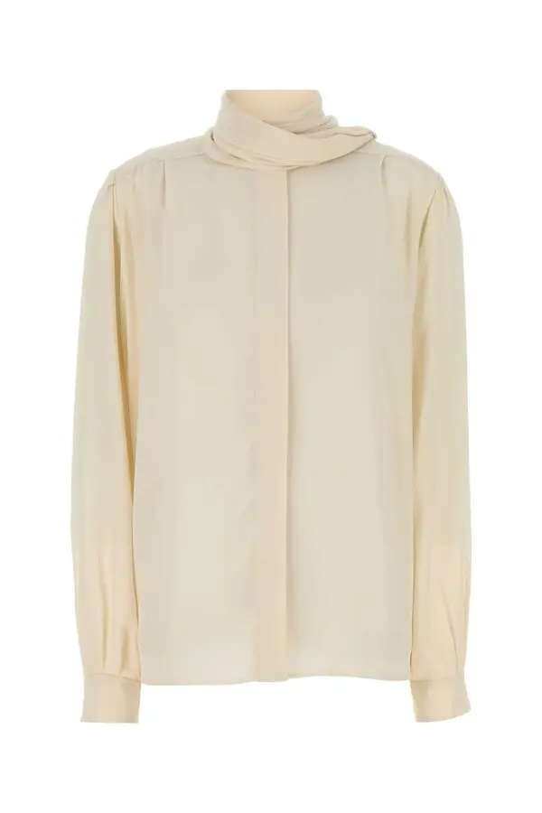 Prada Ivory Silk Shirt - White
