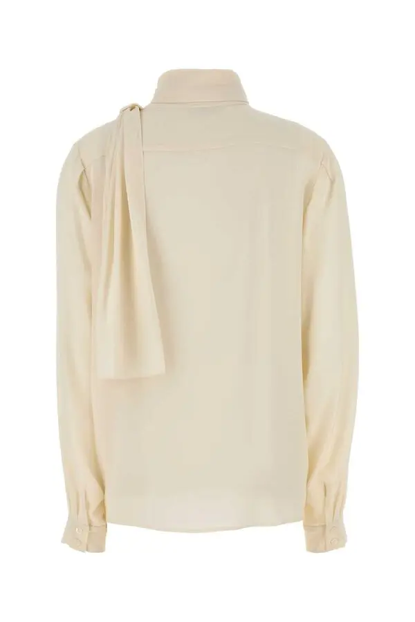 Prada Ivory Silk Shirt - White
