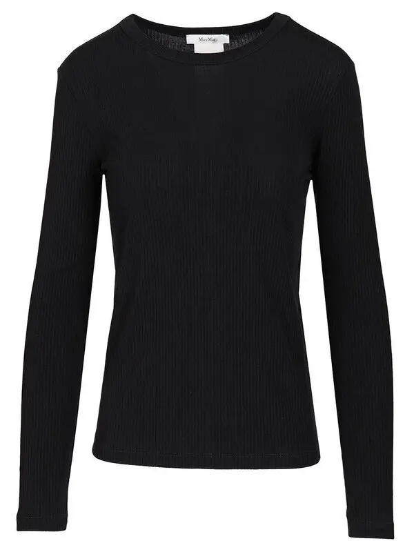 Max Mara Silk And Lyocell Sweater - Blue