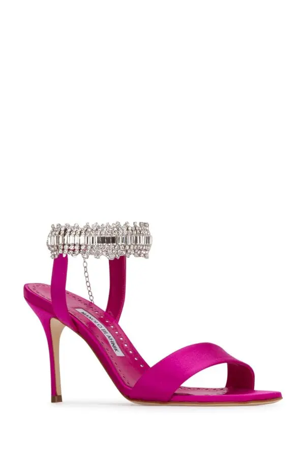 Manolo Blahnik Embellished High Heel Sandals - Multicolor