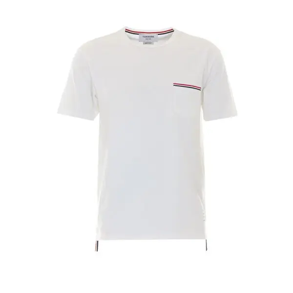 Thom Browne Stripe Logo T-shirt - White