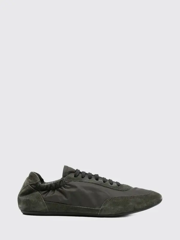 Prada Collapse Re-nylon And Suede Sneakers - Green