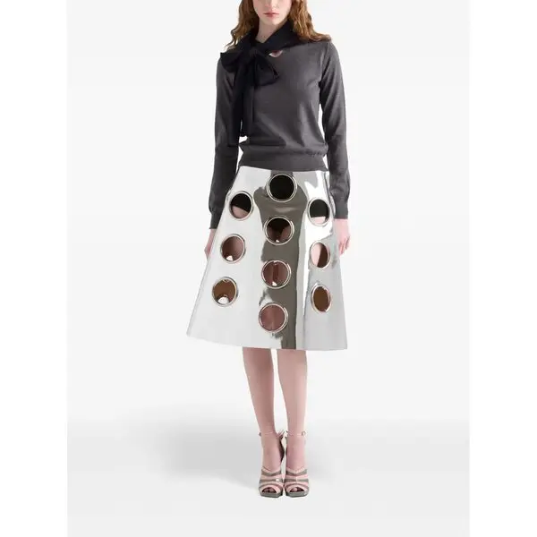 Prada Virgin Wool V-neck Sweater