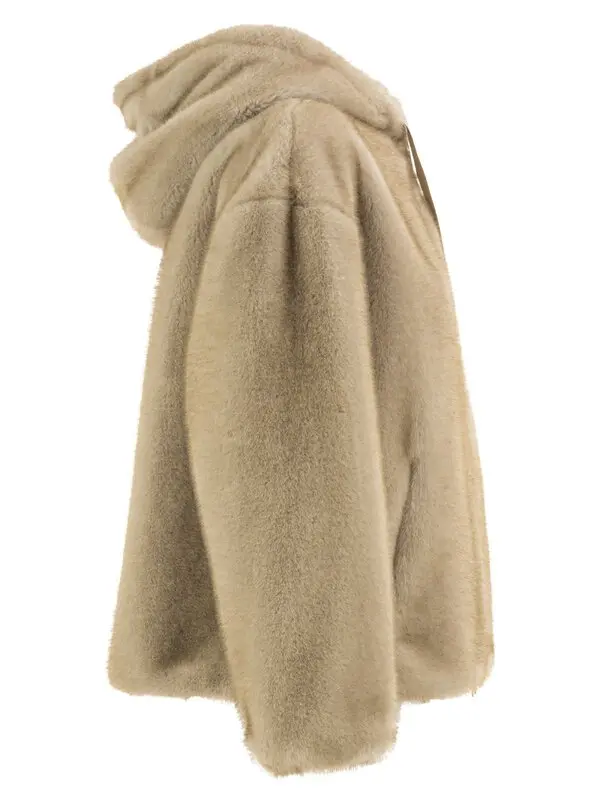 Herno Faux Fur Hooded Jacket