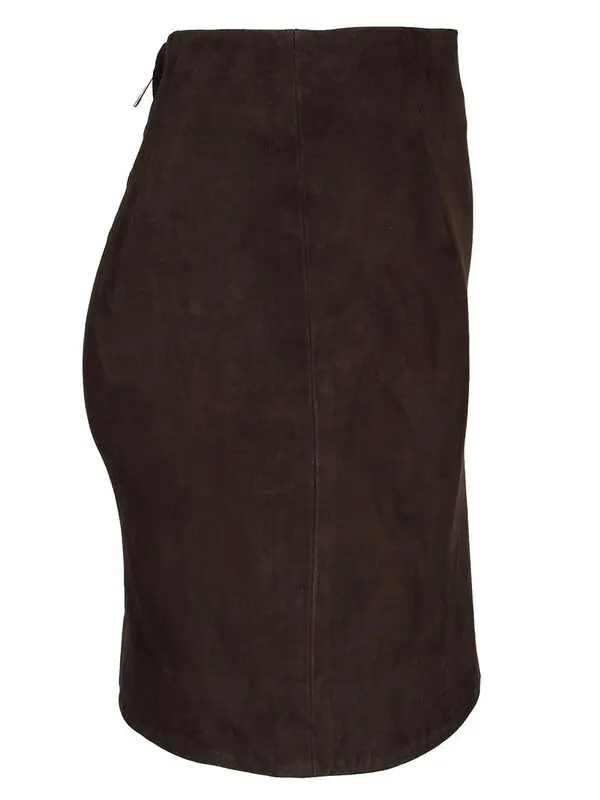 ROTATE BY BIRGER CHRISTENSEN Suede Miniskirt