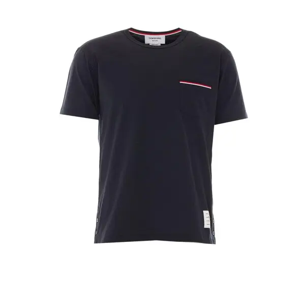 Thom Browne Stripe Logo T-shirt - Blue