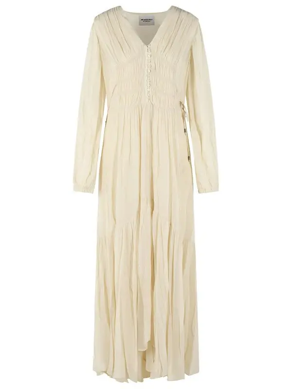 Isabel Marant Étoile Briane' Beige Viscose Dress - Cream