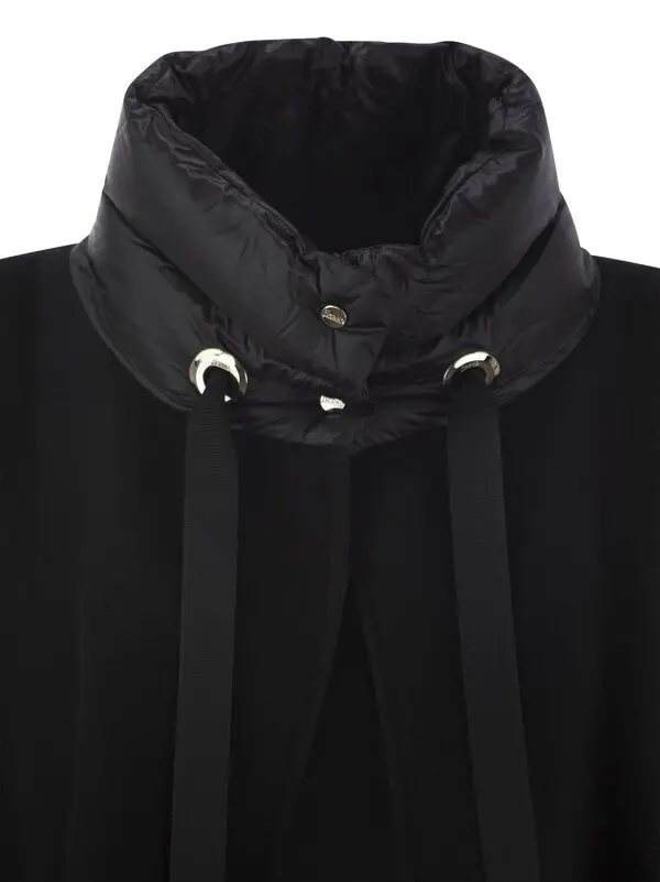 Herno Wool Cashmere Poncho - Black