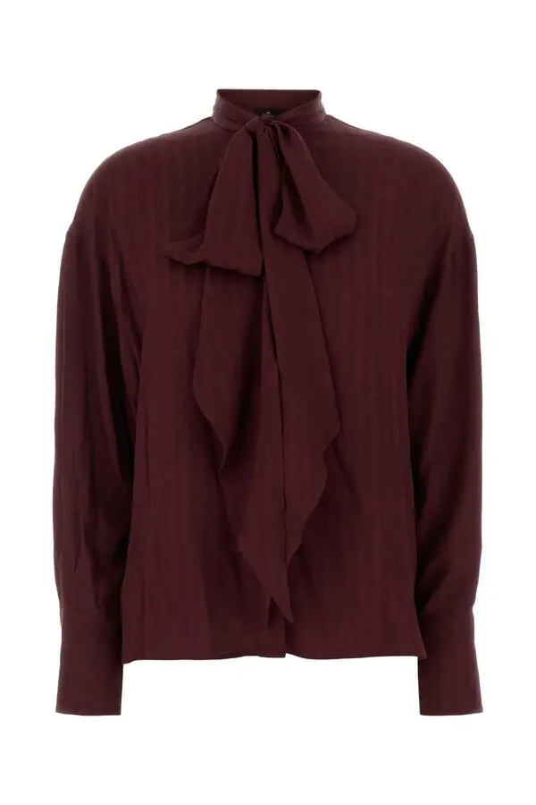 Etro Grape Crepe Shirt - Multicolor