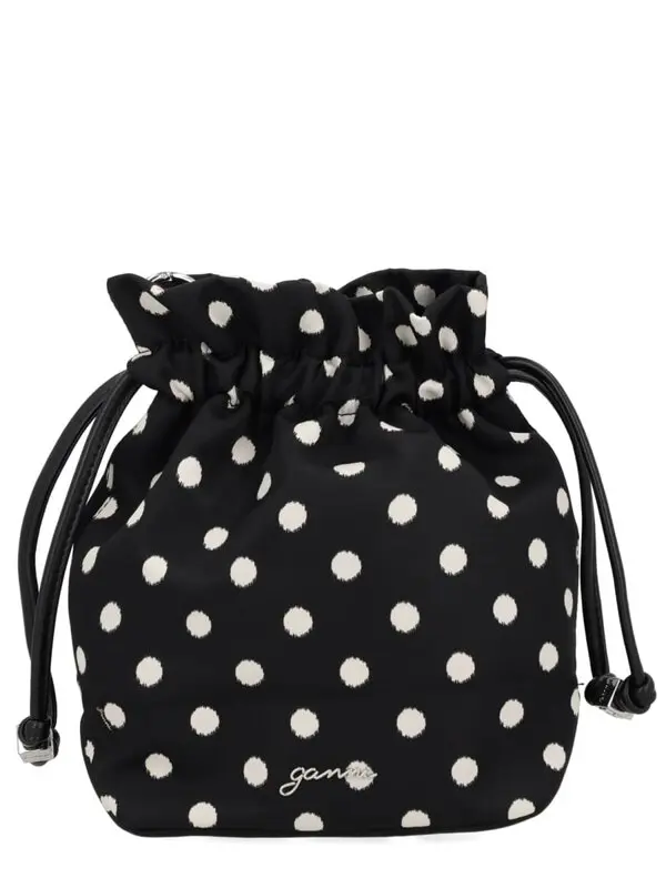 GANNI Bou Bucket Bag - Black