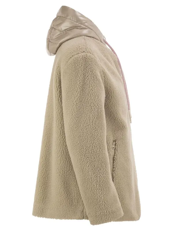 Herno Teddy Jacket With Padded Hood