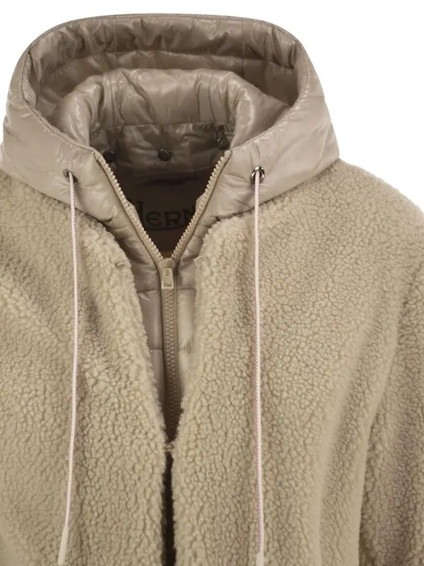 Herno Teddy Jacket With Padded Hood