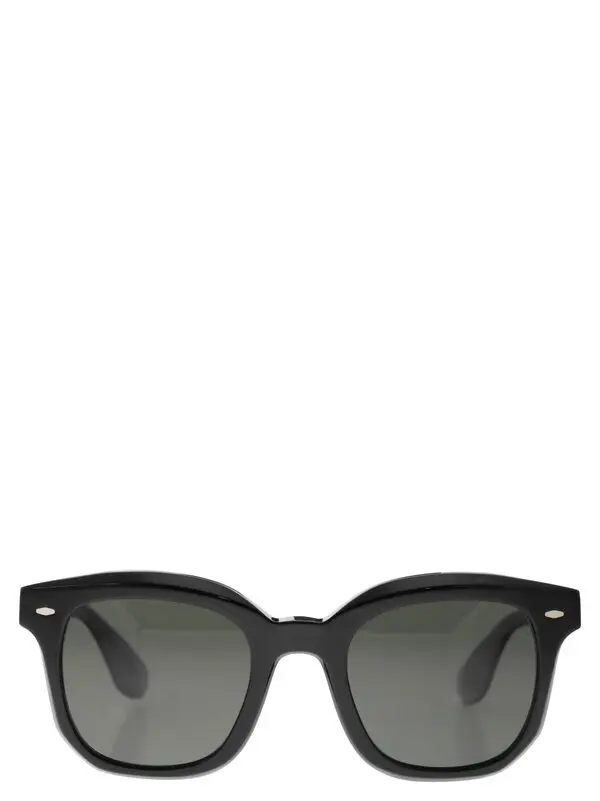 Brunello Cucinelli Nino Acetate Sunglasses With Polarised Lenses - Black
