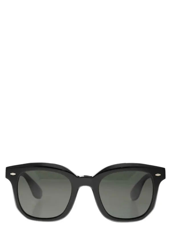 Brunello Cucinelli Nino Acetate Sunglasses With Polarised Lenses - Black