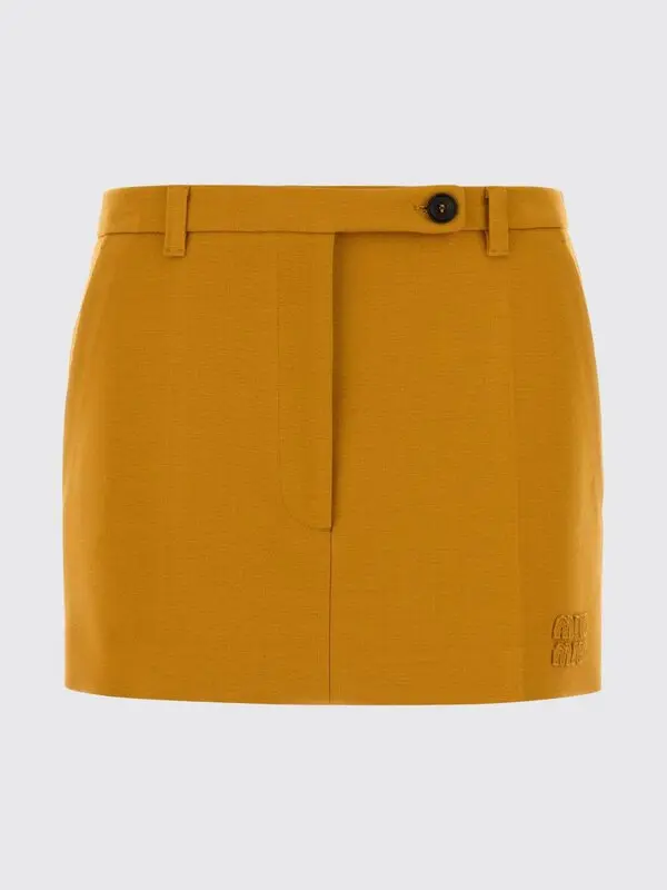Miu Miu Viscose Blend Mini Skirt